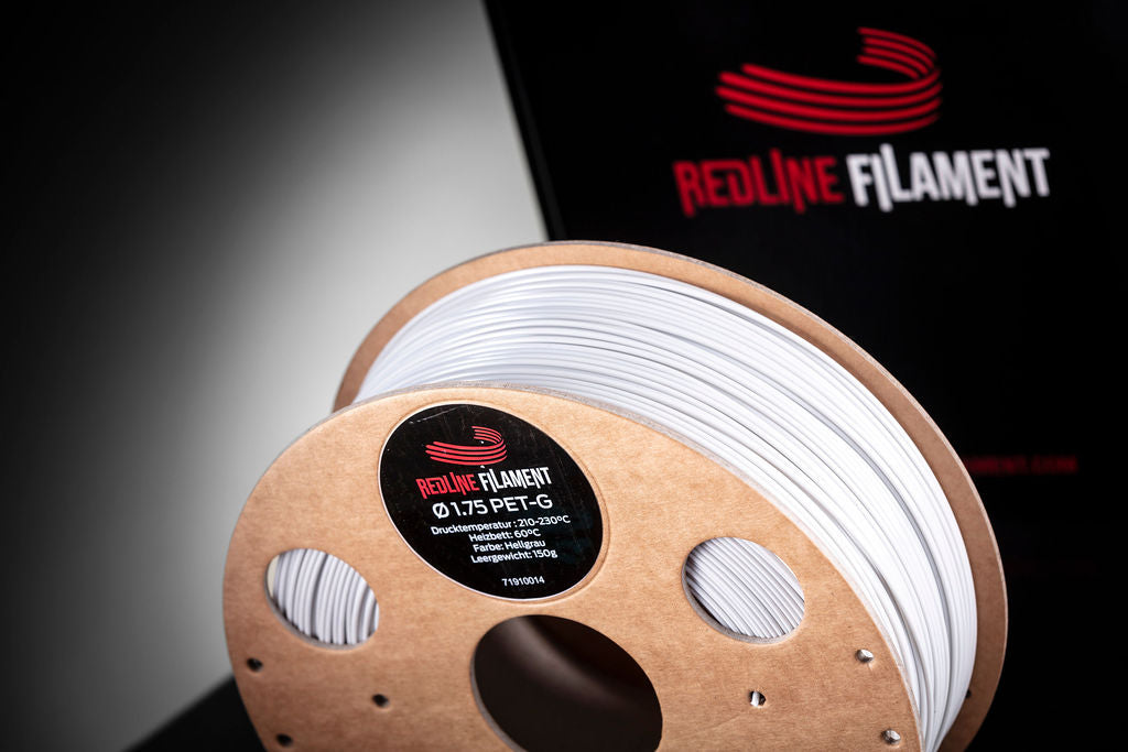 PETG Filament Hellgrau - REDLINE FILAMENT