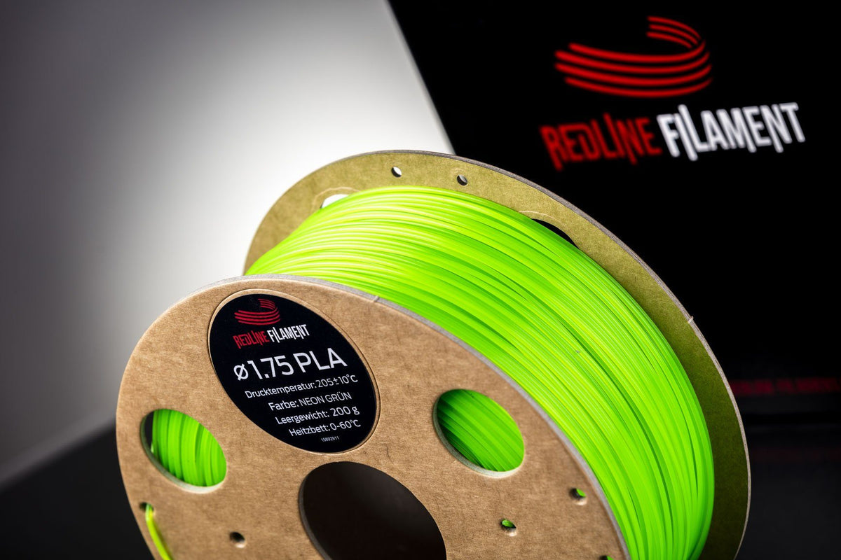 Neon Filament PLA kaufen - hochwertige PLA Filamente - REDLINE FILAMENT